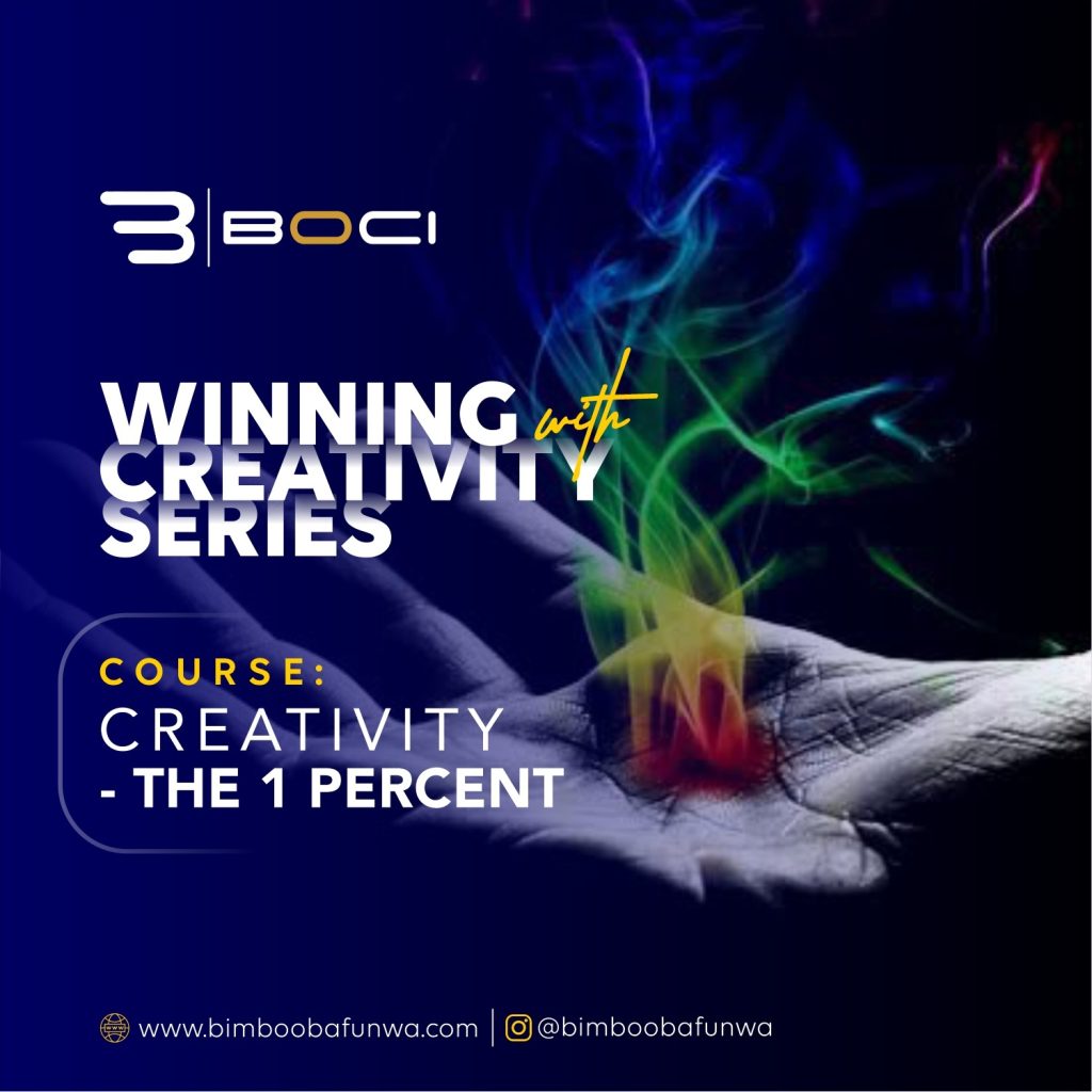 Creativity the One Percent Factor – Bimbo Obafunwa Creative Institute